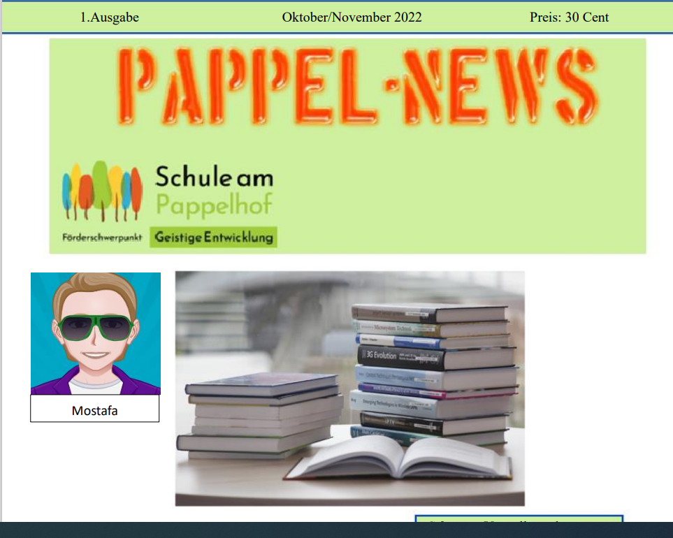 News – das neue Aussehen des Pappelblattes – Schule am Pappelhof